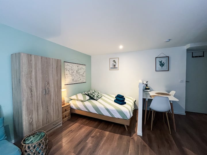 Studio Calme à 2 Pas Du Rhône, Wifi Rapide - Tournon-sur-Rhône