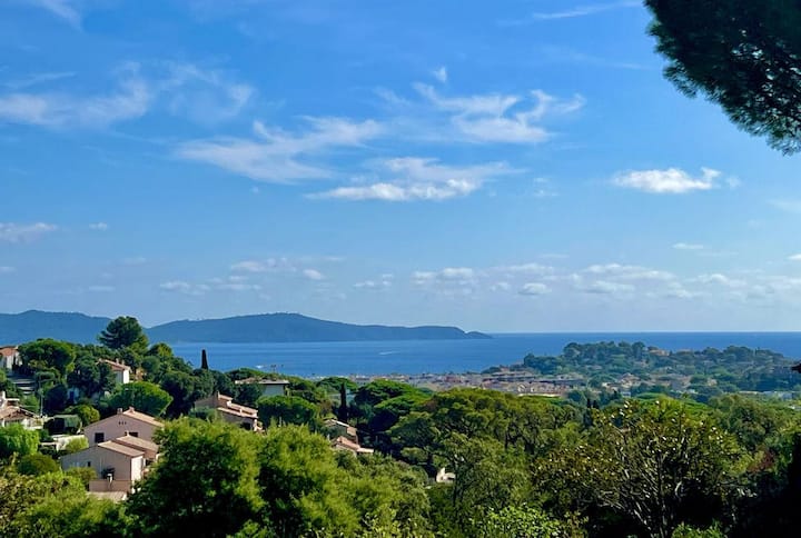 Villa 10 Pers, Vue Mer, Piscine - Cavalaire-sur-Mer