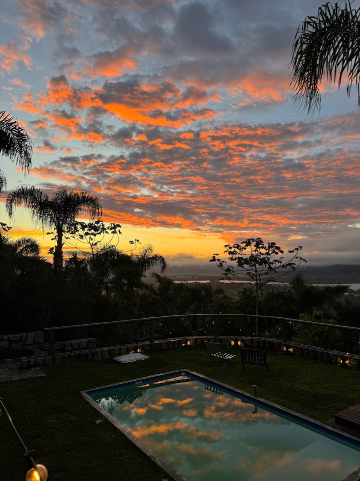 Chale No Rosa Com Vista Panorâmica Coruja - Imbituba