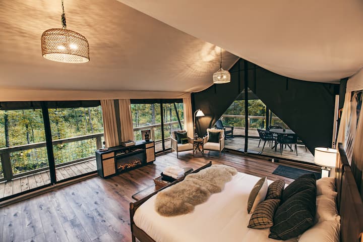 Luxury Glamping Tent Near Tryon Equestrian Center - Caroline du Nord