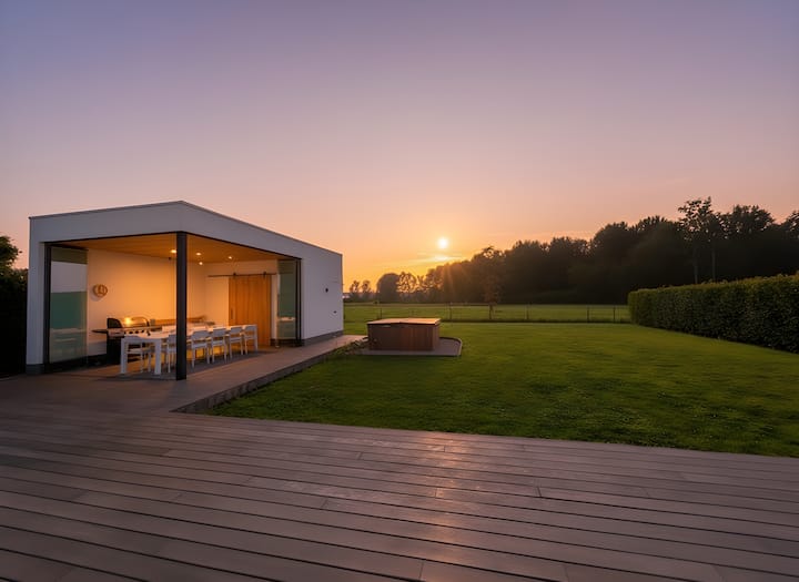 Luxe Villa Tramonto Avec Jacuzzi - Sint-Truiden