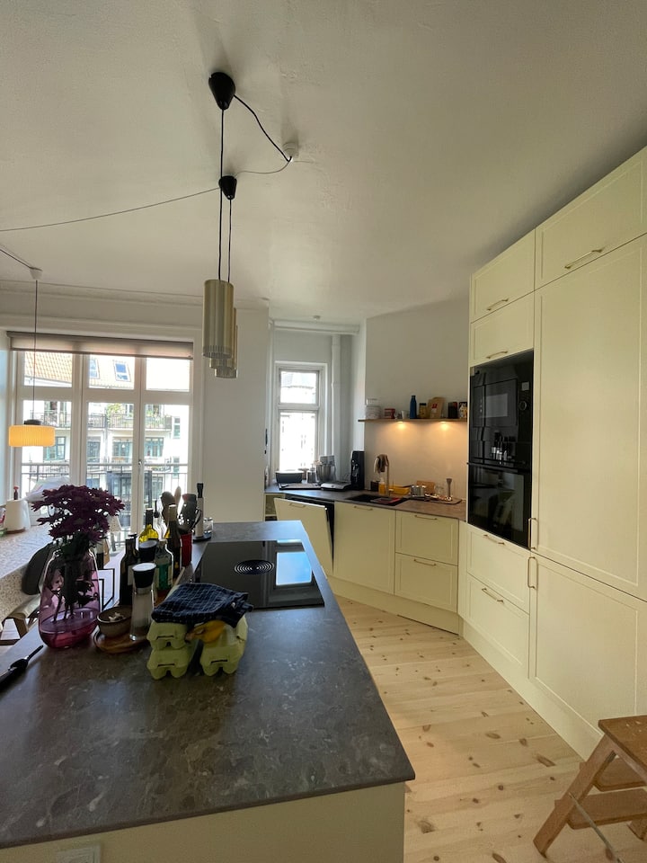 Bright Family-friendly 3br W/balcony & Rooftop - Copenhagen