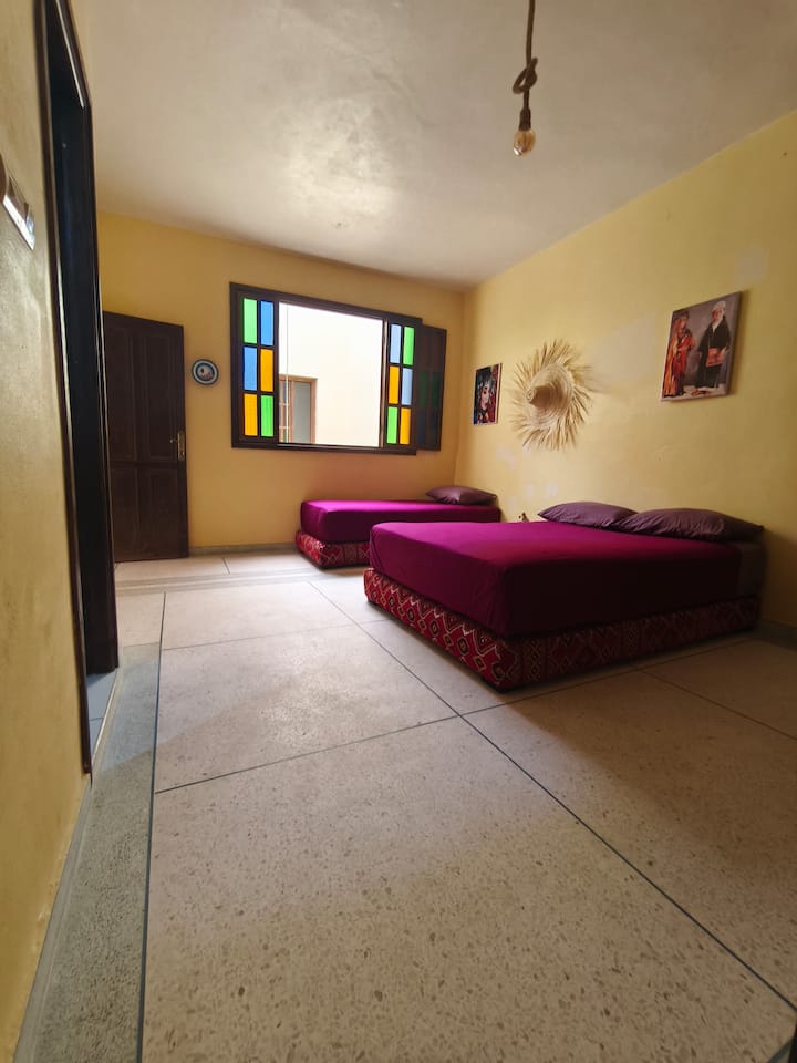 Triple Room In Quiet Family Riad– Up To 4 Guests - Agadir