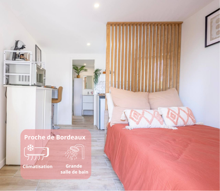 Studio Cosy Climatisé Avec Parking Gratuit - Carbon-Blanc
