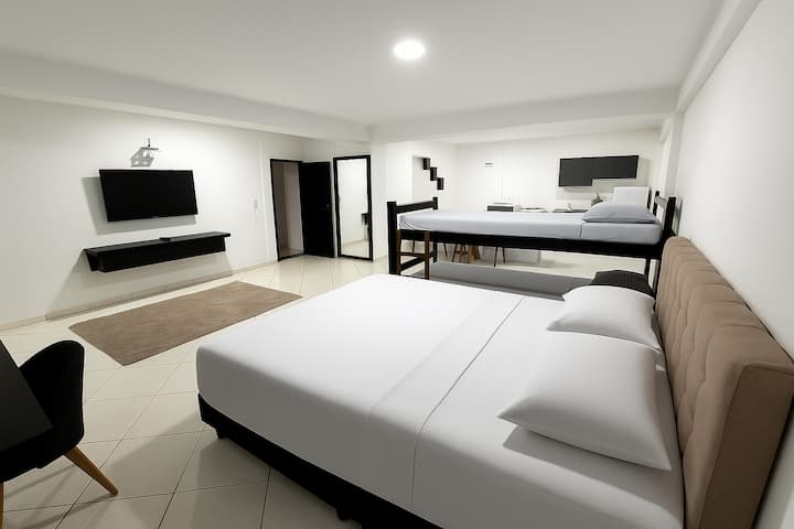 Quitinete Moderna Centro Loft Studio Inteligente 5 - Presidente Prudente