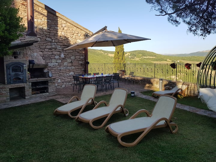 Terrazza Di Collepino-casa Con Giardino Panoramico - Foligno