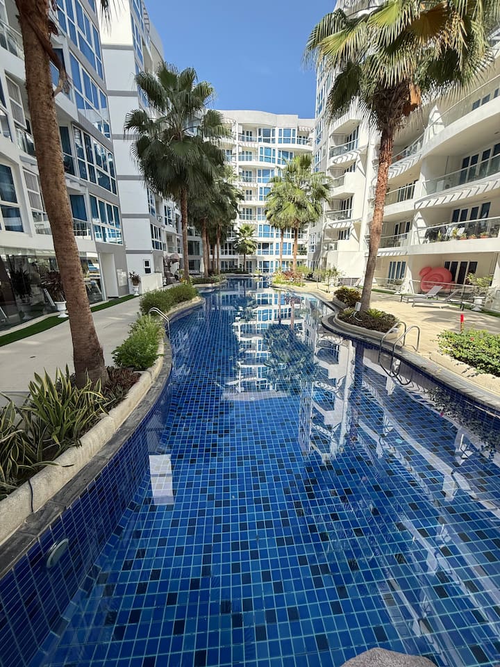 #L5林荫大道水系公寓/市中心/交通便利出入方便/大户型/配套完善/拎包入住/中文房东 - パッタヤー