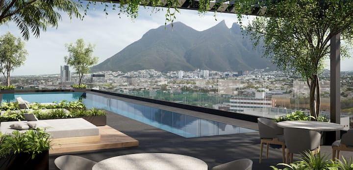 Depa En Torre Vitant Santa Lucía - 蒙特雷