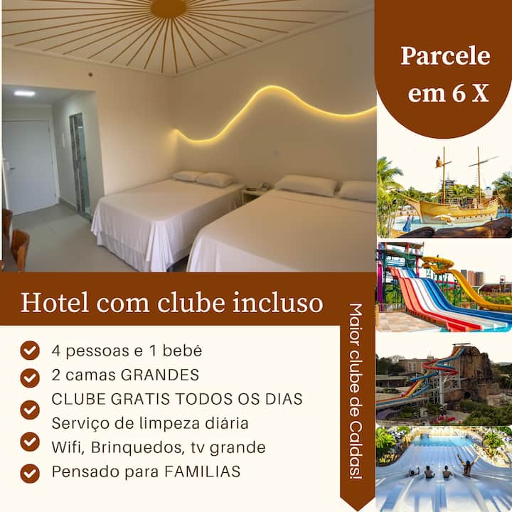 Flat 631 Spazzio Diroma Clube -Grátis- Todo Dia! - Caldas Novas