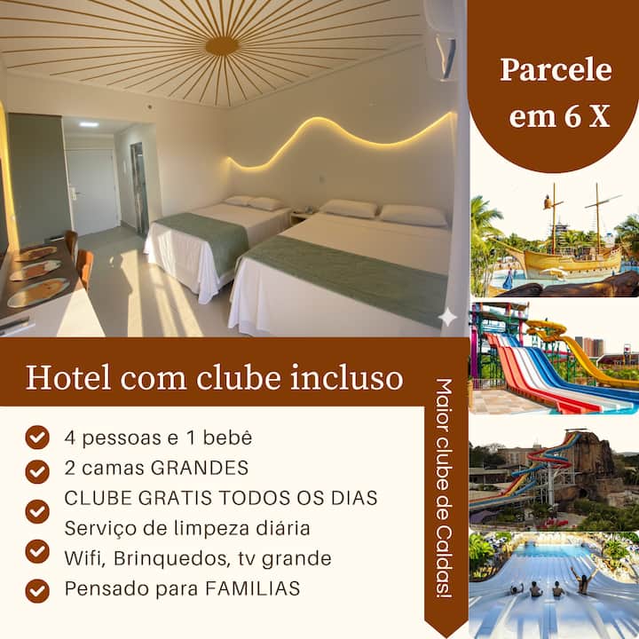 Flat 631 Spazzio Diroma Clube -Grátis- Todo Dia! - Caldas Novas