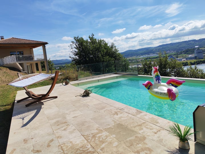 Grande Villa Avec Piscine Et Vue - Francia