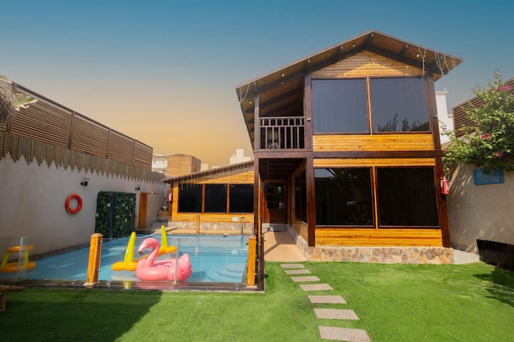 Chalet Avec Vue Et Coin Détente Extérieur - Jeddah