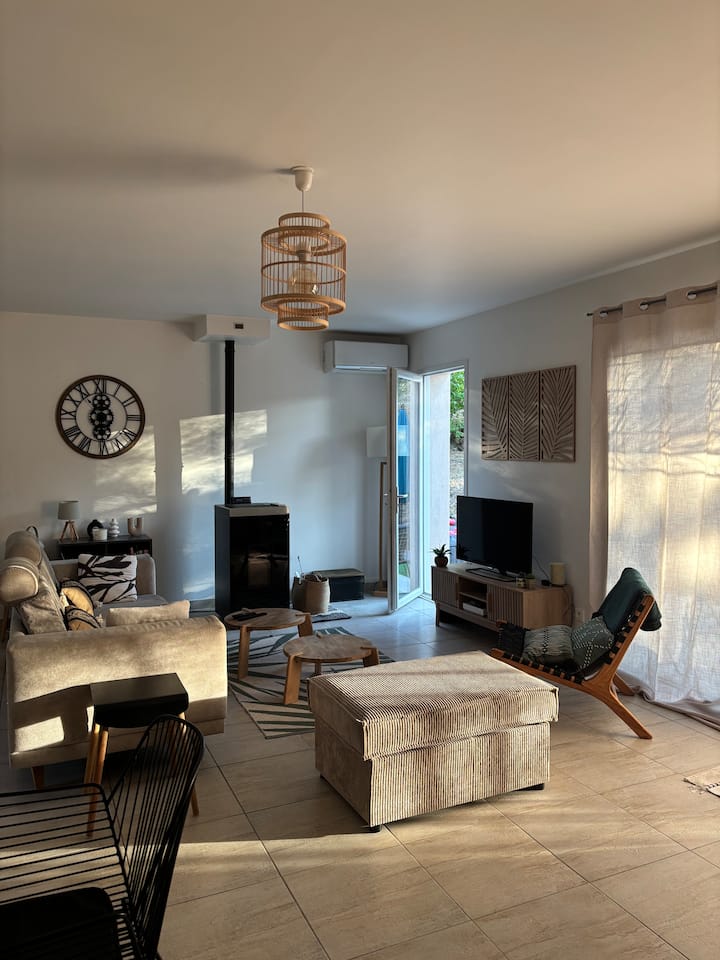 Maison Cosy Avec Spa Et Jardin - Les Arcs