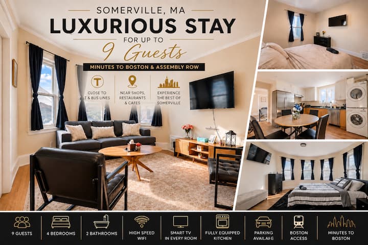Modern Boston Retreat |Sleeps 9| Transit| 4bd2ba - North End - Boston