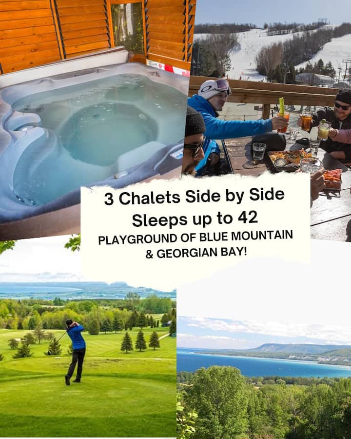 Sleeps 42 - 3 Chalets Sand2ski - Collingwood