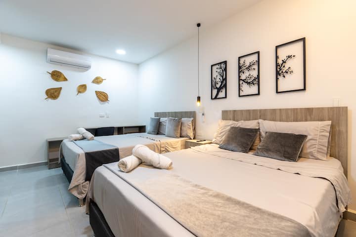 Work & Rest | Cocina + Desk + Wi-fi 250 Mbps + Ac - Medellín, Colombia