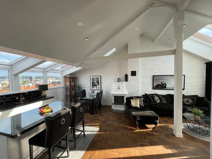 Penthouse M/unik Utsikt. 2 Soverom, Hems Og 1. Bad - Oslo