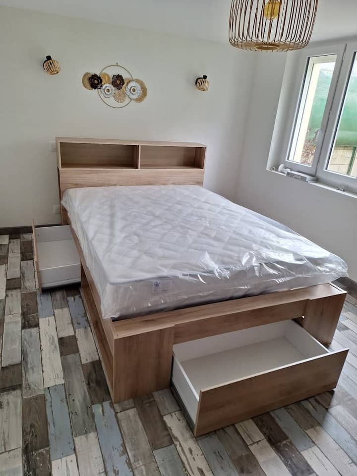 Chambre Confortable Sur Jardin Une Salle D'eau - Saint-Brieuc