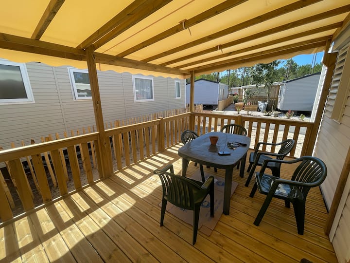 Mobil Home Avec Grande Terrasse - Lacanau