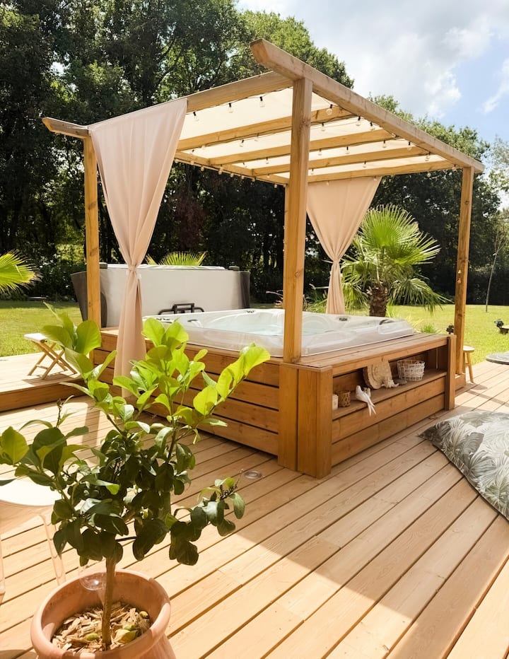 Superbe Chambre Avec Jacuzzi & Vue Montagnes - Arbonne