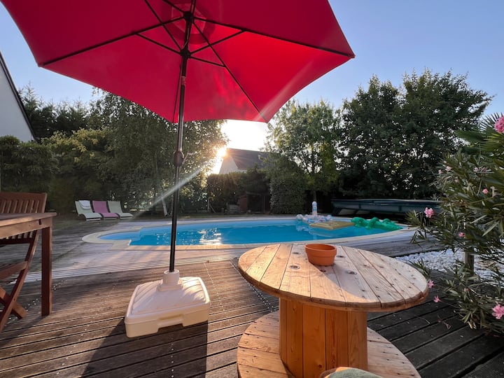 Maison 3 Chambres Piscine - Montlouis-sur-Loire