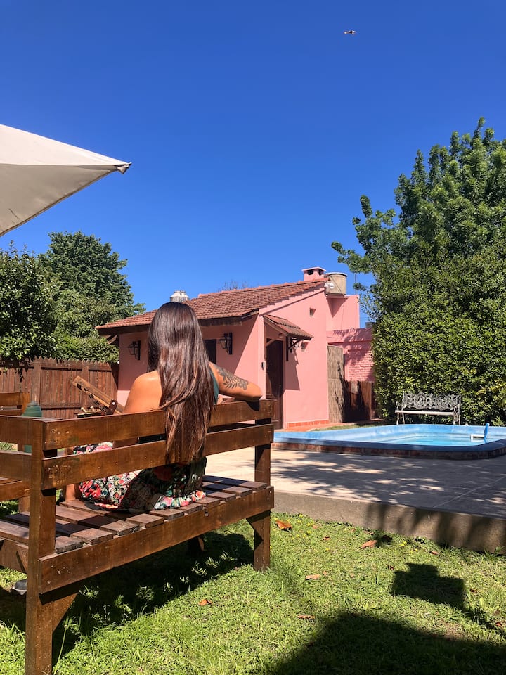 Cabaña Aurora Cerca De La Laguna, Con Pileta - Chascomús