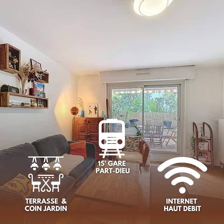 Le Patio Gervais - T2 Proche Metro - Villeurbanne - Miribel