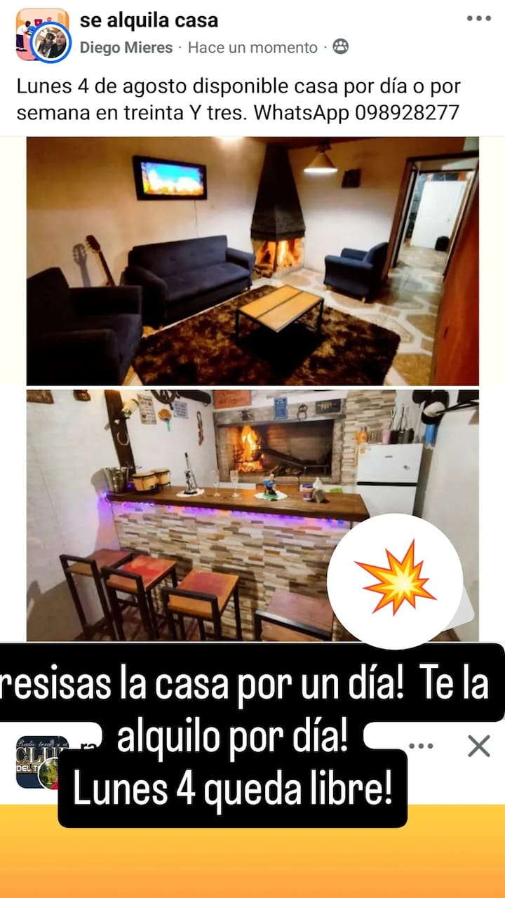 Alquiler Por Día Ciudad De 33 - Treinta y Tres Department