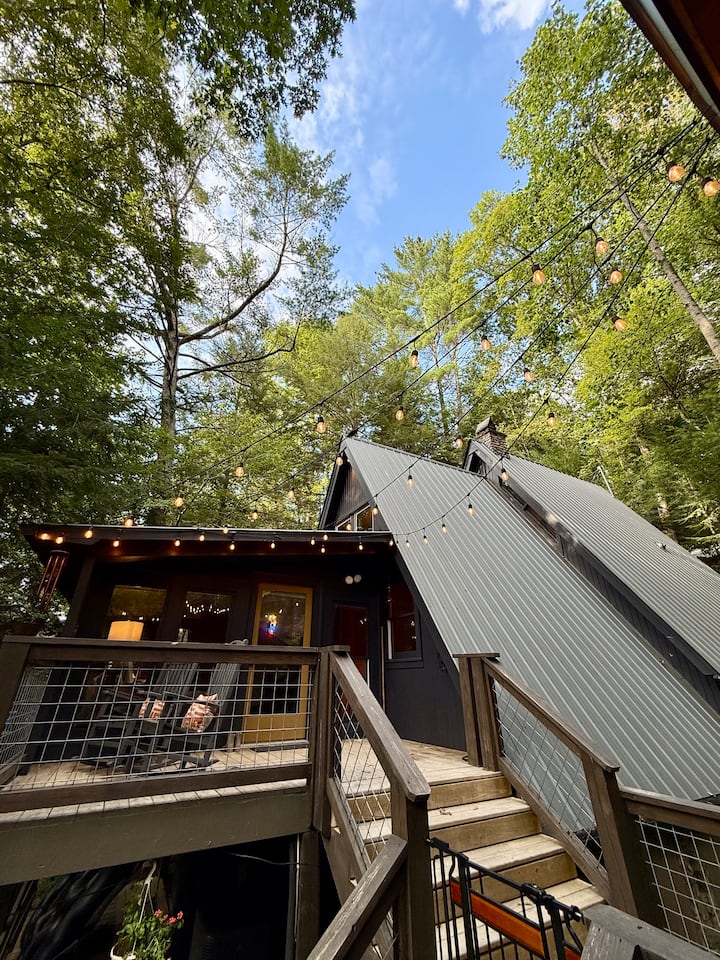 The Frame - Cartecay Riverfront, Fireplace, Cozy - Ellijay, GA