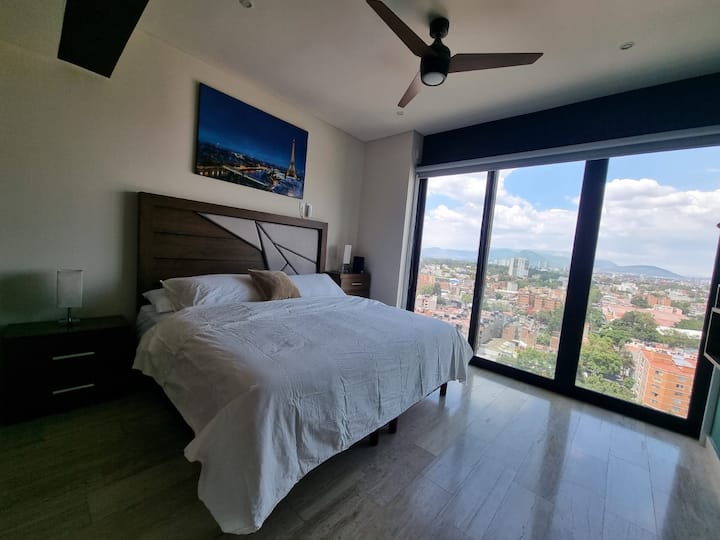 Loft With Beautiful City Skyline View - Mexico City