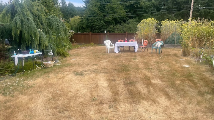 Back Yard Outdoor Camping-blue Dolphin Beach House - Parksville