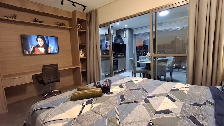 Studio 1705 Próx. Airport Gru Com Piscina E Vaga. - 과룰류스