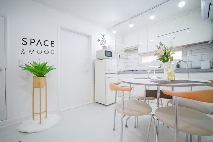 합법숙소/광안리/광안대교/바닷가도보1분/짐보관/히터&난방/호텔침구/ott/6명/유아용품완비 - Busan