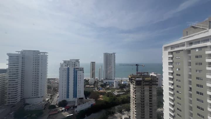 Espectacular Vista Al Mar Cerca Al Aeropuerto - Cartagena