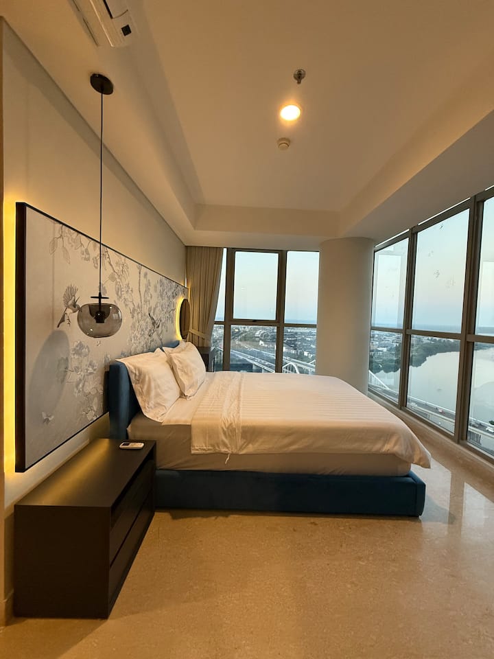 Oakwood 2br Corner Suite Sea View Netflix Fit 6 - Jakarta