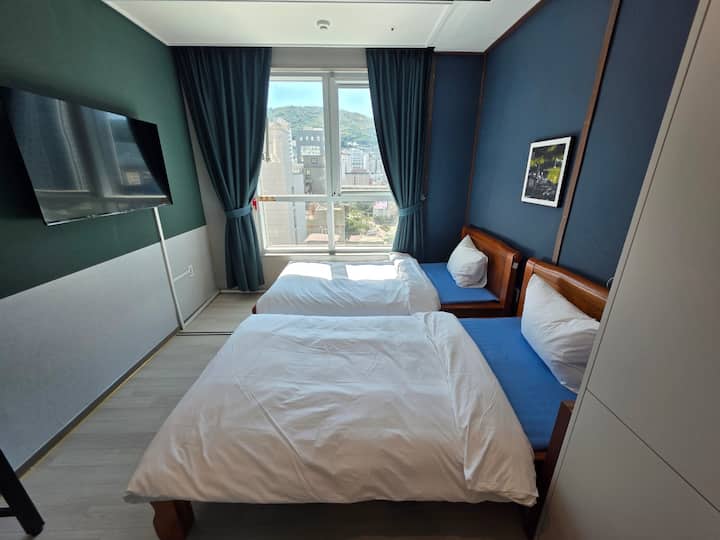 자갈치역1도보1분,싱글베드2개,깡통시장,국제시장,비프거리 - Busan