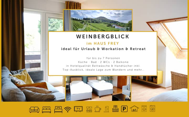 Weinbergblick /3 Schlafzimmer/2 Bäder /Parken - Leinsweiler
