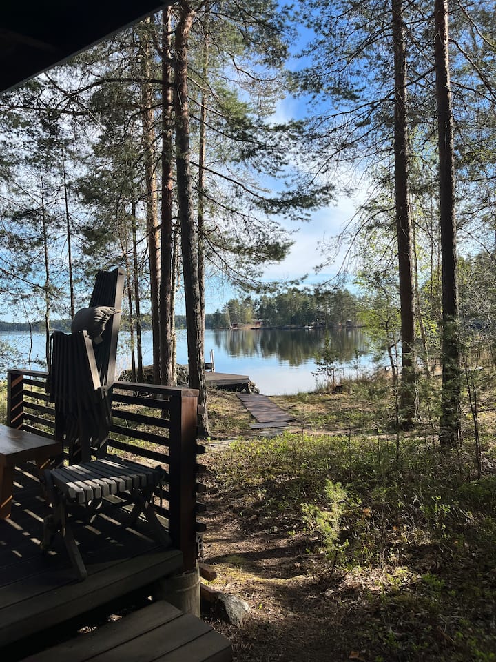 Autenttinen Mökki Järven Rannalla - Vääksy