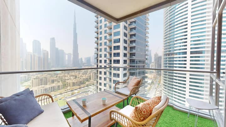 Cozy 2br | Full Burj & Fountain View | South Ridge - Dubai