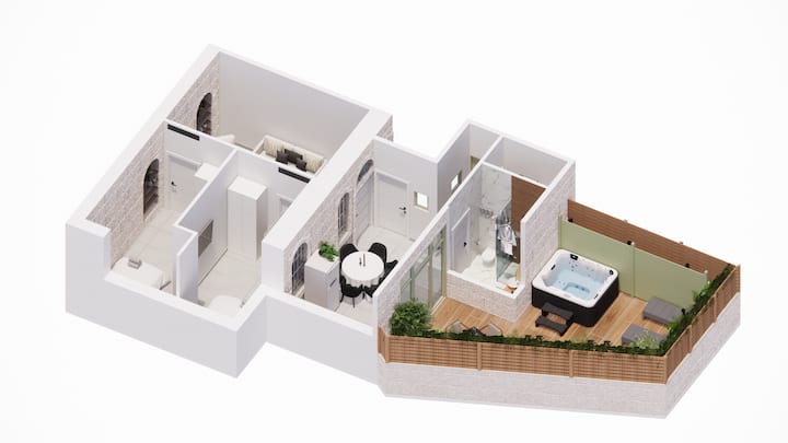 Mamilla View Jacuzzi+2bd+yard - Jérusalem