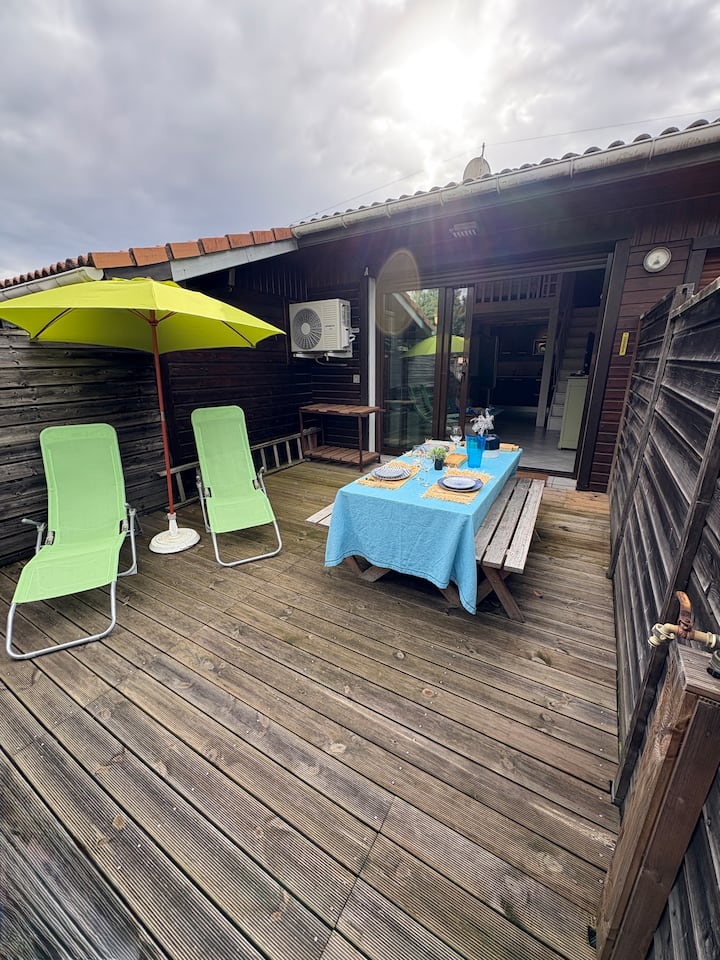 Maison Mitoyenne Avec Terrasse Clôturée. - Mimizan-Plage