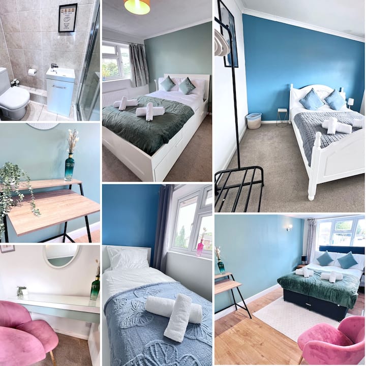 Large 4 Br House- Drive For 2 Cars - Sleeps 7 - Maidstone