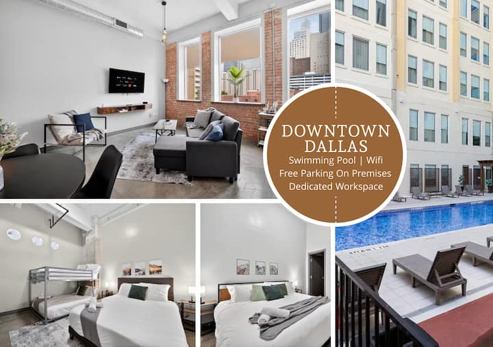 Modern Downtown 2br | Pool, Laundry, Valet Parking - Dallas, TX