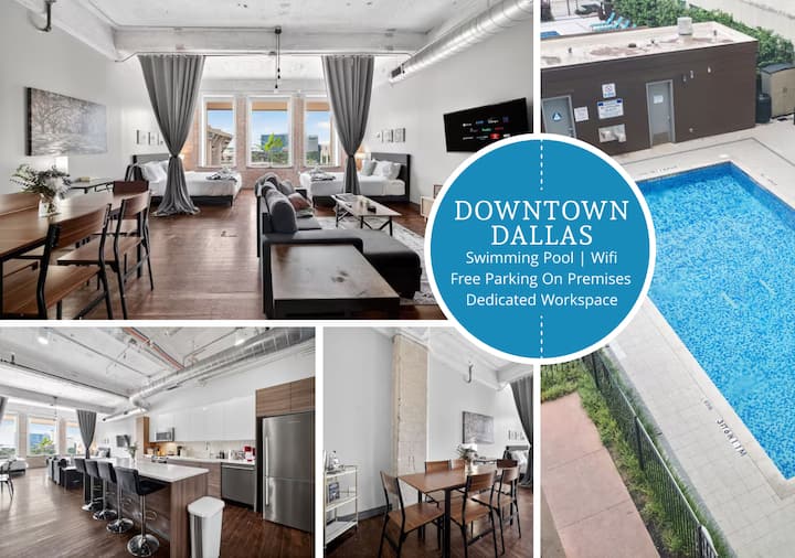 Central Dallas Apartment | Pool + Downtown Views - Victory Park - Dallas