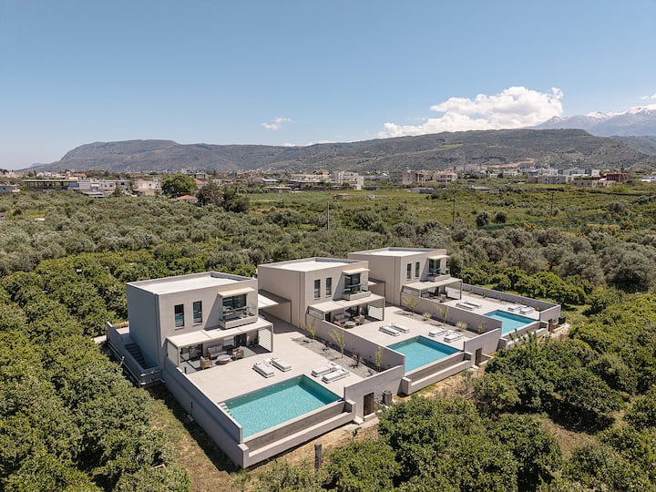 Hesperian Luxury Villas-villa Limonaia Heated Pool - Chania
