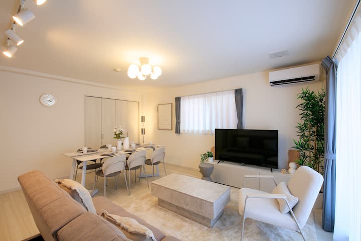 Tenjin Sta 15 Min By Car/9ppl/3bdr/85㎡/2f/new Open - 福岡市