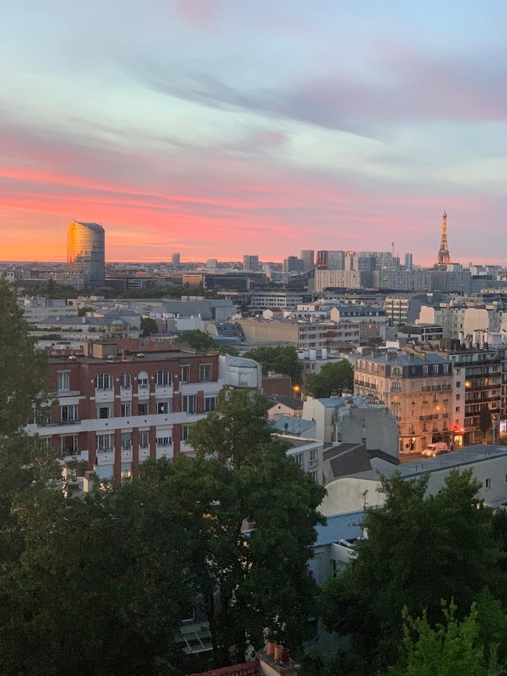 Vue Tour Eiffel - ibis Styles Paris Porte de Versailles - Mairie d'Issy