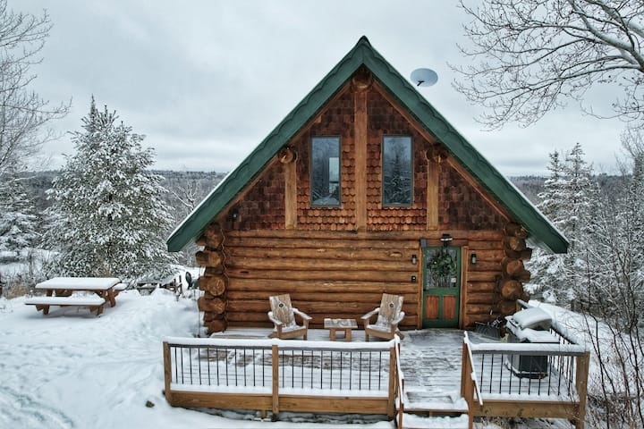 Ely Log Cabin - Off Grid+solar+wifi-set On 40acres - North Bay, Embarrass