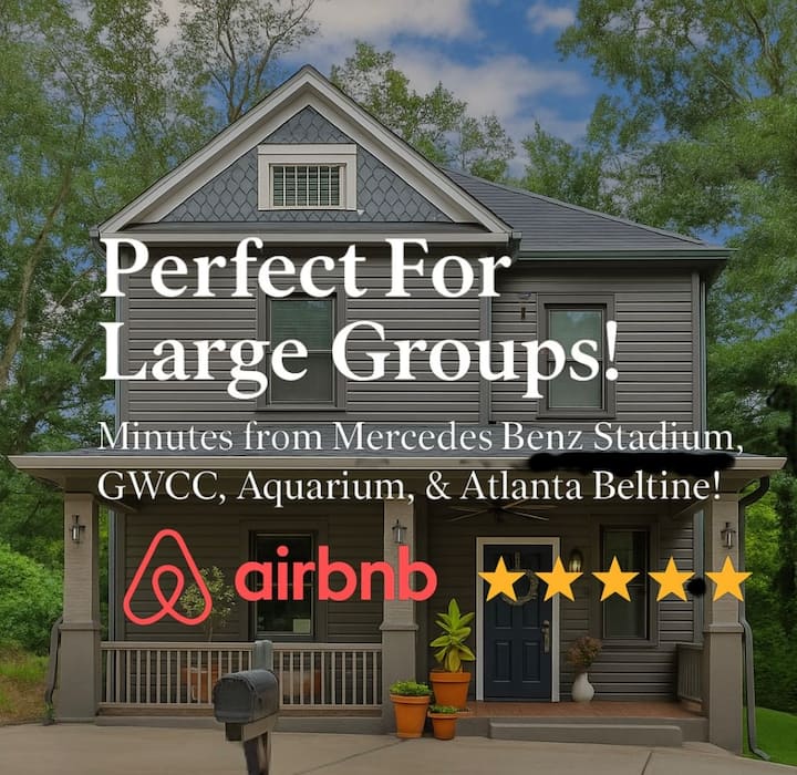 2 House Rental Minutes From Gwcc, The Benz & More - Atlanta, GA