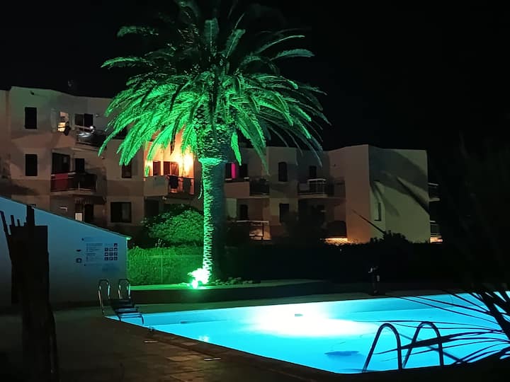 Apt Climatisé Vue Mer Et Piscine - Saint-Cyprien Plage